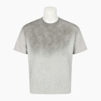 China Spray Washed Colour Block Shirt Faded Mens Drop Shoulder T Shirt 250GSM for sale