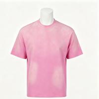 China Men’s Vintage Washed Cotton T-Shirt 270GSM Oversized High Street Casual Tee for sale
