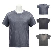 China Men’s Washed Vintage Cotton T-Shirt 160G Oversized Casual Breathable Streetwear Tee for sale
