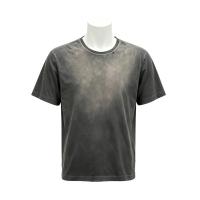 China Men’s Washed Vintage Cotton T-Shirt 160G Oversized Casual Breathable Streetwear Tee for sale