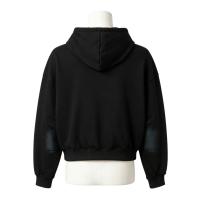 China Men’s Washed Distressed Hoodie 400G Oversized Streetwear Casual Pullover Sweatshirt for sale