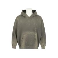 China Men’s Washed Paint-Splatter Hoodie 350-400G Oversized Streetwear Casual Pullover Sweatshirt for sale
