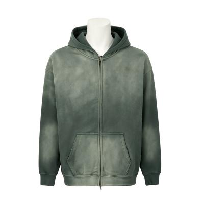 China Men’s Vintage Washed Hoodie & Jogger Set 350-400G Oversized Streetwear Casual Tracksuit for sale
