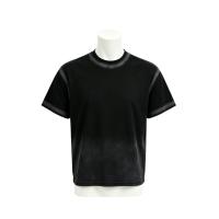 China 280GSM Heavyweight Cotton Tee Gradient Spray Snow Wash T Shirt Retro for sale