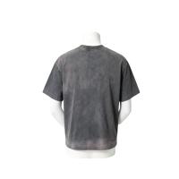 China 260GSM Vintage Washed Tube Single Stitch Men’s Crew Neck T-Shirt, Loose Oversized Retro Short Sleeve Blank Tee for Bulk Wholesale for sale