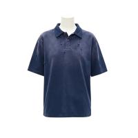 China 275GSM 100% Cotton Vintage Acid Wash Distressed Polo T-Shirt, Oversized Drop Shoulder Streetwear Blank Polo Tee for Bulk Wholesale for sale