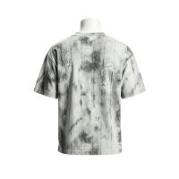 China 200GSM Oversized Drop Shoulder T Shirt Smudge Dye Custom Print Tee Vintage for sale