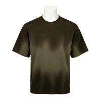 China 250GSM Basic Crew Neck Tee Gradient Wash Cotton Crew Neck T Shirt Oversized for sale