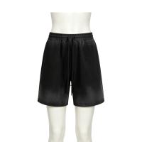 China Waffle Sports Sweat Shorts Gradient Spray Wash Drawstring Mens Shorts for sale