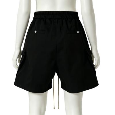 China Five Inch Multi Pocket Cargo Shorts Minimalist Mens Drawstring Casual Shorts Dark for sale