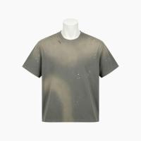 China 250G 100% Cotton Ink Splash Gradient Washed T-Shirt, Loose Raglan Sleeve Streetwear Crew Neck Tee 3 Colors Cross-Border Wholesale for sale