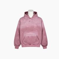 China 400G Heavyweight Fleece Lined Gradient Washed Distressed Hoodie, Oversized American Retro Pullover Hooded Sweatshirt 4 Colors Cross-Border Wholesale for sale