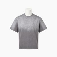 China Gradient Wash Drop Shoulder Tee 320GSM Distressed Vintage Tee 100% Cotton for sale