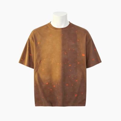 China 180GSM - 250GSM Basic Crew Neck Tee Cotton Blend Loose Fit T Shirt Summer for sale