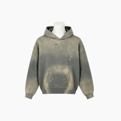China 360G Heavyweight Fleece Ink Splash Oversized Drop Shoulder Winter Hoodie 5 Colors Wholesale for sale