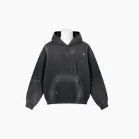 China 360G Heavyweight Fleece Ink Splash Oversized Drop Shoulder Winter Hoodie 5 Colors Wholesale for sale