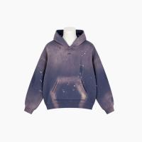 China 360G Heavyweight Fleece Ink Splash Oversized Drop Shoulder Winter Hoodie 5 Colors Wholesale for sale