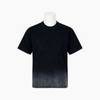 China 250G Cotton Vertical Gradient Loose Raglan Sleeve Spring Summer Tee 3 Colors for sale