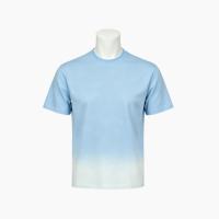 China 250G Cotton Vertical Gradient Loose Raglan Sleeve Spring Summer Tee 3 Colors for sale