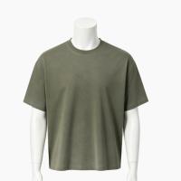 China 270G Waffle Cotton Gradient Oversized Drop Shoulder All-Season Tee 6 Colors for sale