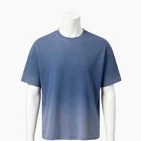 China 270G Waffle Cotton Gradient Oversized Drop Shoulder All-Season Tee 6 Colors for sale