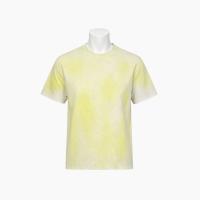 China 160G Cotton Watercolor Gradient Loose Fit Summer Crew Neck Tee 5 Colors Wholesale for sale