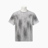 China 160G Cotton Watercolor Gradient Loose Fit Summer Crew Neck Tee 5 Colors Wholesale for sale