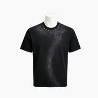 China 260G Cotton Sulfur Washed Oversized Drop Shoulder All-Season Street Tee 2 Colors for sale