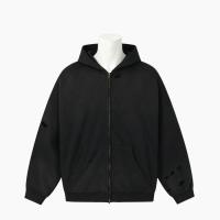 China 420G Cotton Vintage Washed Zip Hooded Oversized All-Season Street Hoodie 4 Colors for sale