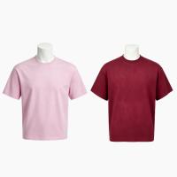 China 250G Cotton Faded Solid Oversized Raglan Summer Crew Neck Tee 8 Colors for sale