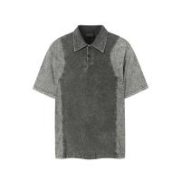 China Oversized Men's Custom Polo Shirts 280GSM Color Block Polo Shirt Drop Shoulder for sale