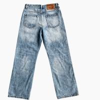 China Gradient Faded Mid Waist Wide Leg Jeans Reinforced Stitch Wide Leg Mid Waist Jeans Pre Shrunk for sale