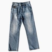 China Horse Shadow Wash Men's Jeans Loose Vintage Straight Jeans Wide Leg for sale