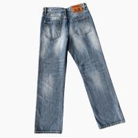 China Horse Shadow Wash Men's Jeans Loose Vintage Straight Jeans Wide Leg for sale