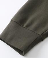 China 305GSM Turtleneck Long Sleeve Shirt Oversized Drop Shoulder Brushed Long Sleeve Tee Double-Sided Fabric for sale