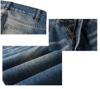 China Lyocell Blend Lightweight Summer Denim Pants Elastic Waist Drawstring Denim Pants Wide for sale