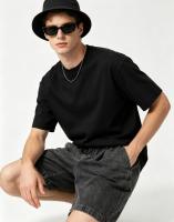 China Casual Vintage Denim Shorts Snow Wash Mid Waist Jean Shorts Loose for sale