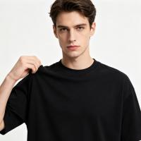 China 250-300G 100% Cotton Vintage Washed Fake Two-Piece Oversized DTG Print Crew Neck Summer Street Tee Cross-Border for sale