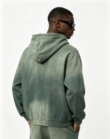 China Men’s Vintage Washed Hoodie & Jogger Set 350-400G Oversized Streetwear Casual Tracksuit for sale