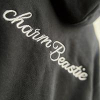 China Split Hem Men's Heavyweight Hoodie Back Embroidery Zip Up Hoodie Coat Oversized for sale