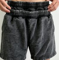 China Double Waist Sports Sweat Shorts Elastic Vintage Wash Shorts Casual For Men Street Sports Wear for sale