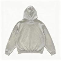 China Vintage Faded Washed Hoodie, Leopard Print Lined Hood Oversized Black Sweatshirt for Men for sale
