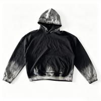 China A528 Vintage Gradient Washed Hoodie Men Oversized Spray Fade Pullover Streetwear Hooded Sweatshirt for sale