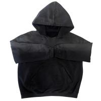 China A513 Chiying Vintage Acid Wash Distressed Hole Pullover Hoodie Men Oversized Washed Black Streetwear Hooded Sweatshirt for sale