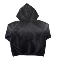 China A513 Chiying Vintage Acid Wash Distressed Hole Pullover Hoodie Men Oversized Washed Black Streetwear Hooded Sweatshirt for sale