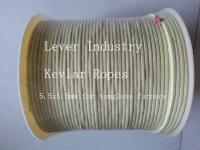 China 6x6mm Aramid Fiber Rope for Tamglass Glass Tempering Furnace Kevlar Fire Rope for sale