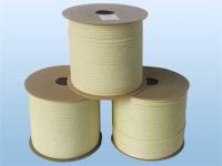 China 6x6mm Aramid Fiber Rope for Tamglass Glass Tempering Furnace Kevlar Fire Rope for sale