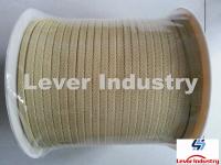 China 6x6mm Aramid Fiber Rope for Tamglass Glass Tempering Furnace Kevlar Fire Rope for sale