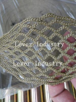 China Stainless Steel Fiber Net Belt 60mm Width 25m Length for Automotive Glass Tempering Furnace for sale