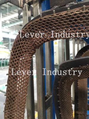 China Stainless Steel Fiber Net Belt 60mm Width 50m Length for Glass Tempering Furnace for sale